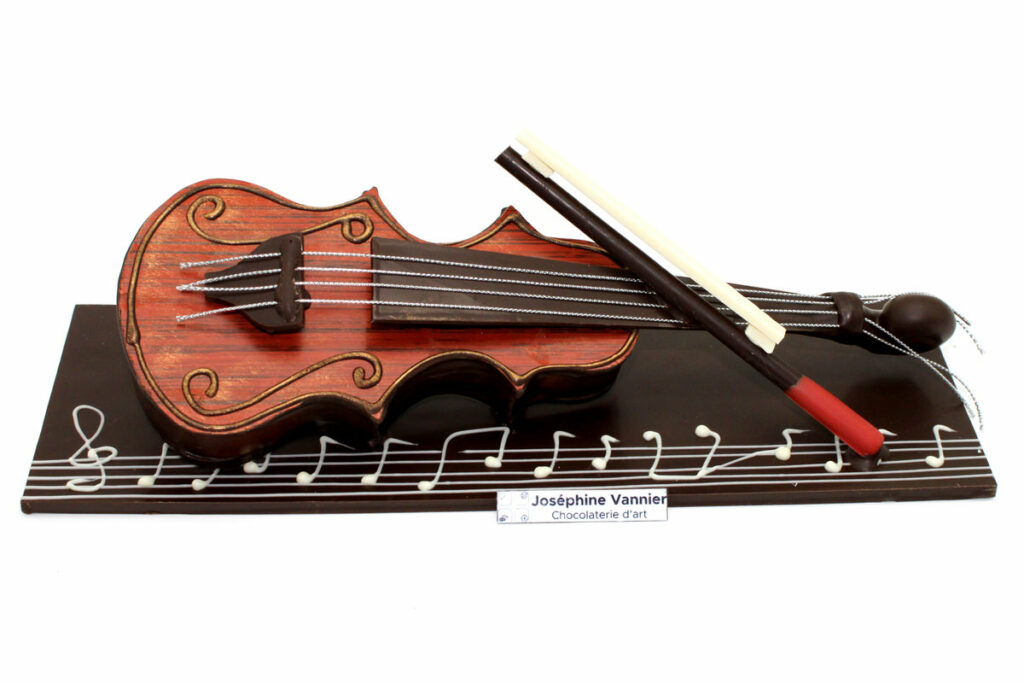 Violon en Chocolat – Joséphine Vannier – Chocolaterie d'art